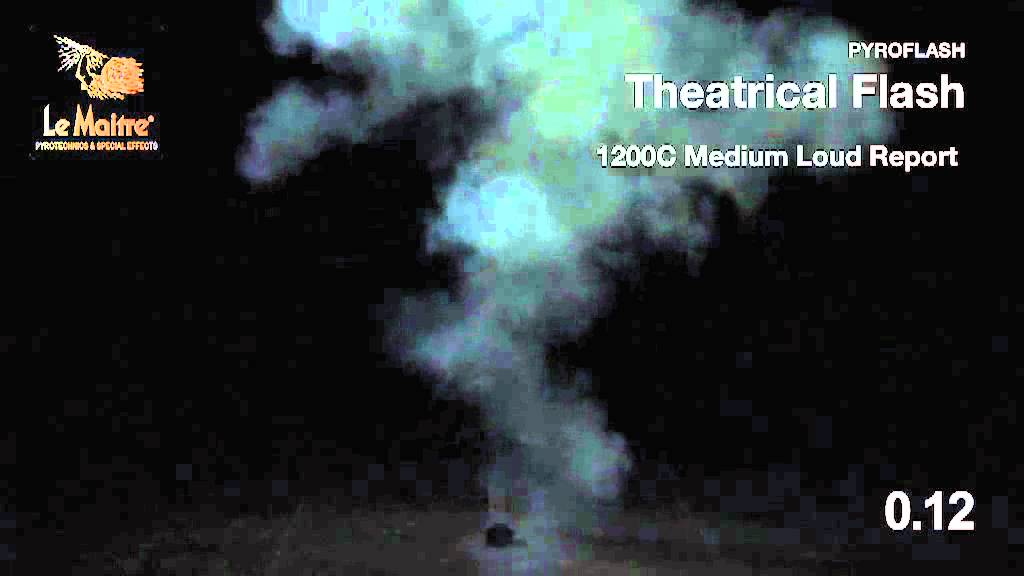 1200C Pyroflash -Theatrical Flash Medium Loud Report - YouTube