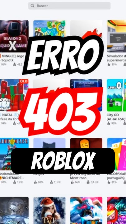 ROBLOX ERRO 403 (COMO RESOLVER) 💻 #shorts #roblox - YouTube