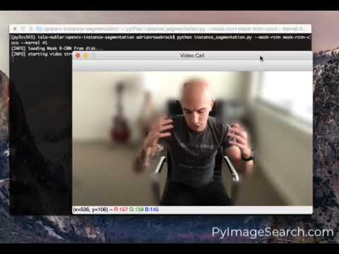 Instance Segmentation with OpenCV Demo - YouTube