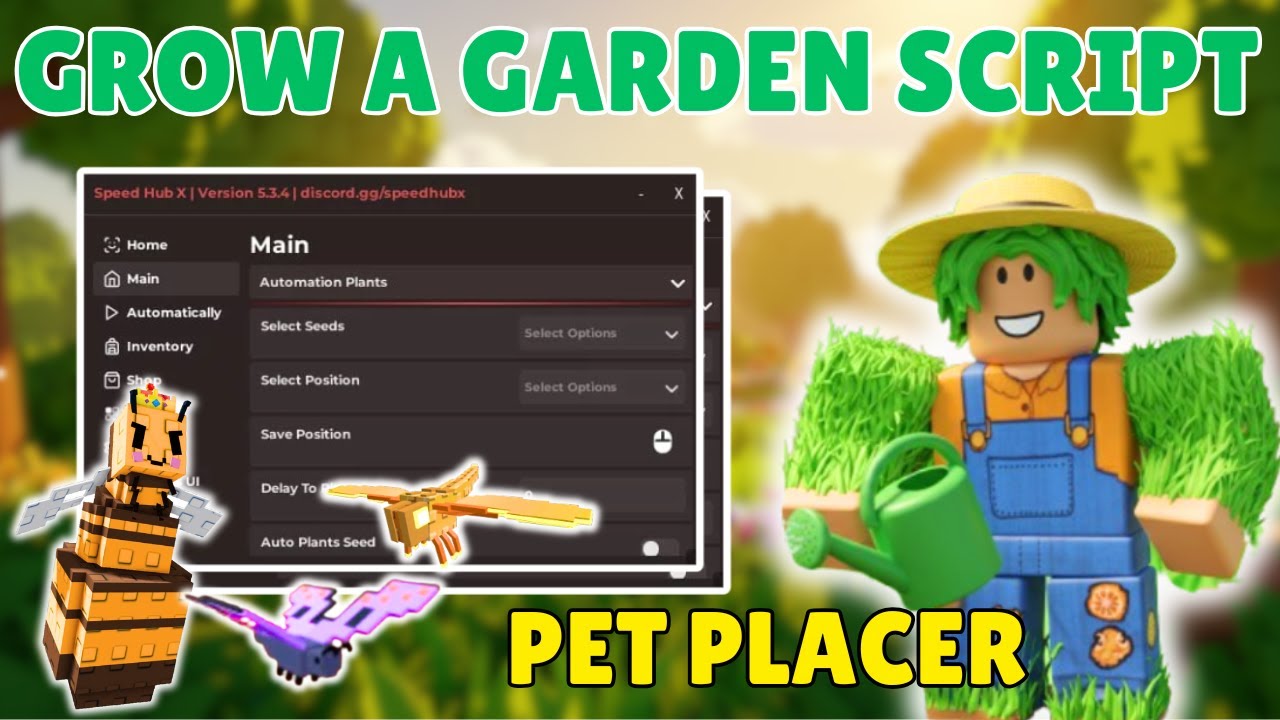 🐾 Grow A Garden Pet Placer Script | Instantly Place Any Pet! 🔥 (Keyless ...