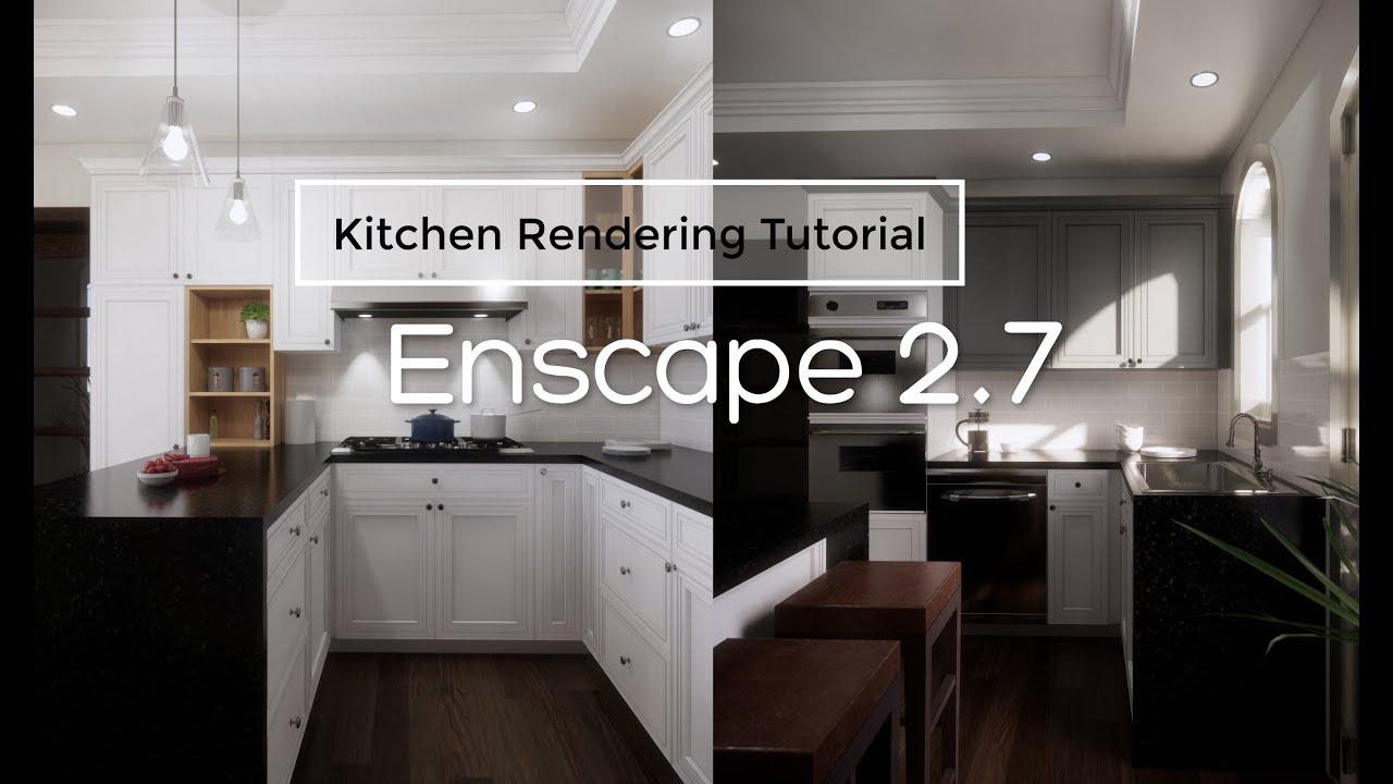 Enscape 2.7 Kitchen Rendering Tutorial - YouTube