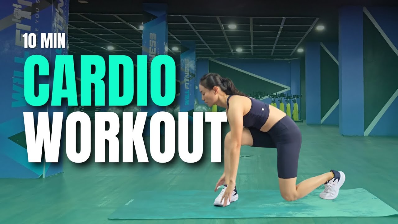 10 Menit Cardio Workout For Beginner | 10 Min Burn Fat Cardio Workout ...