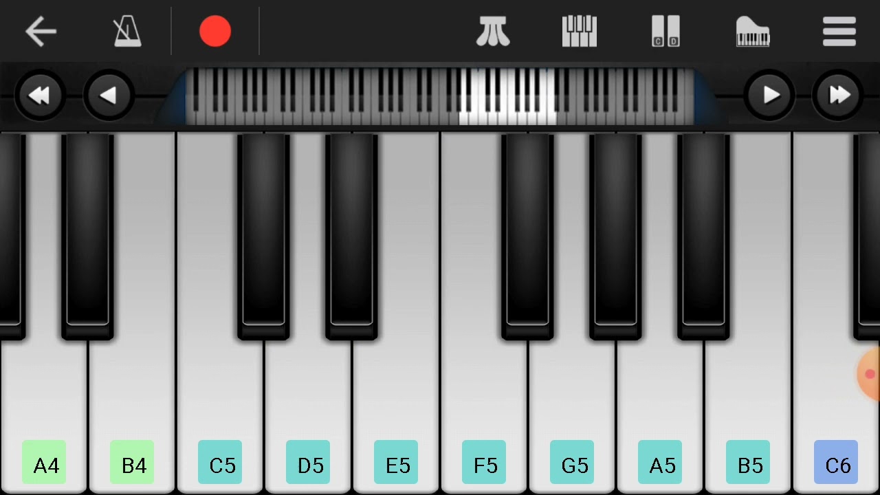 piano with song dance in F5,D5- 3,E5,F5, - 3 time F5,A5,B5#,A5,G5,A5,G5 ...