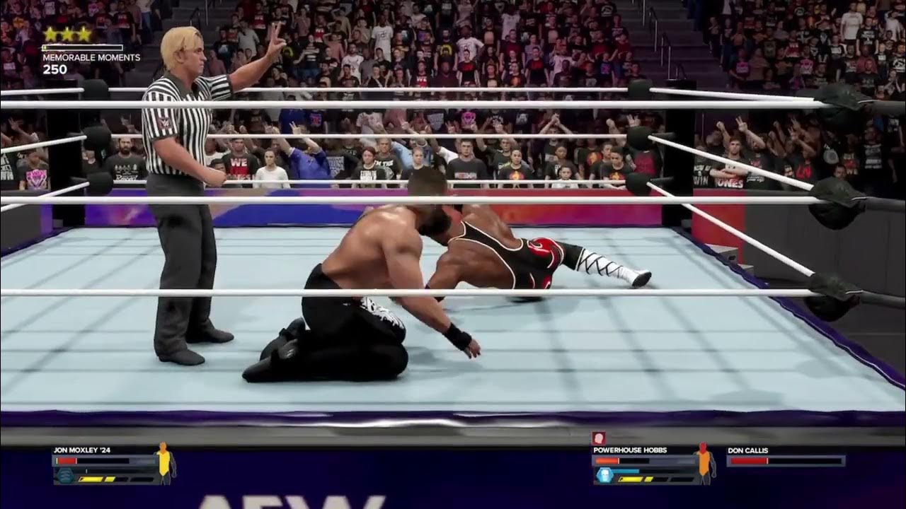 AEW Dynamite Jon Moxley Vs Powerhouse Hobbs - YouTube