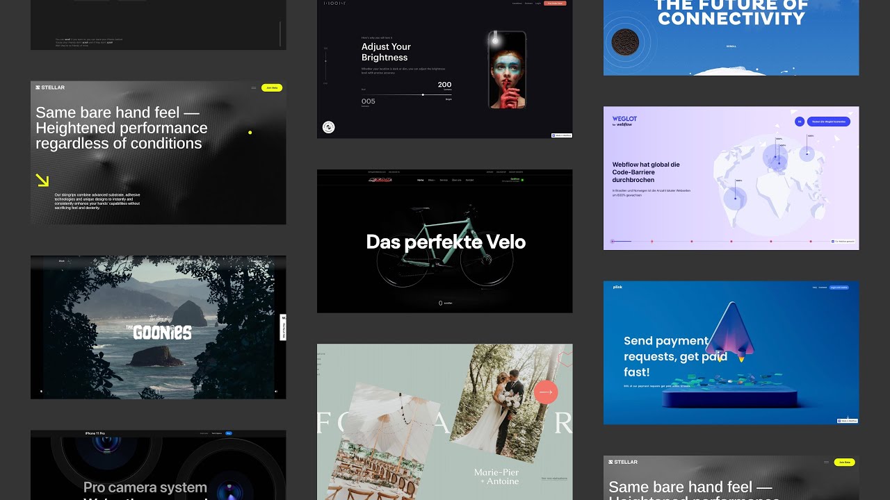 10 beeindruckende Webflow Website Animationen - YouTube