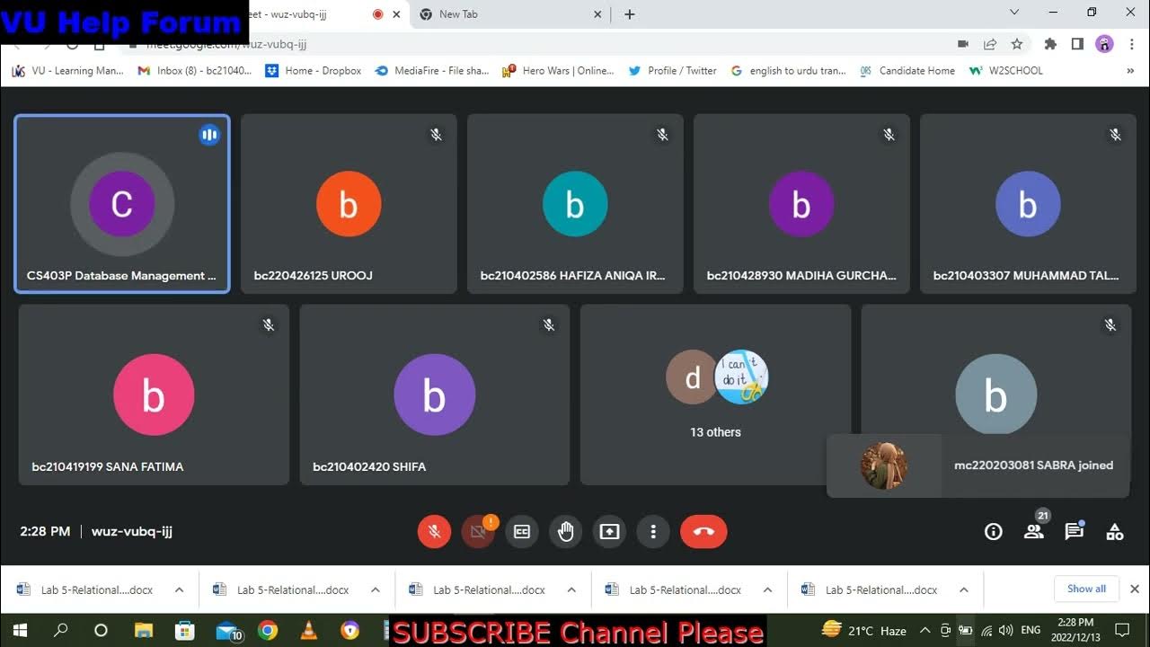 CS403(Practicsl) LAB NO 7||Lecture No 7||DataBase Managment - YouTube