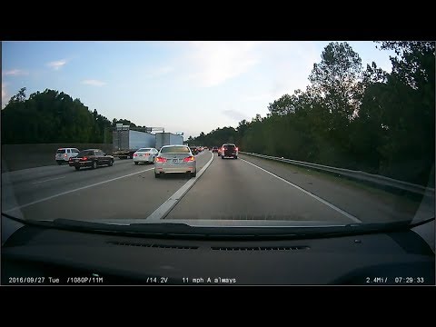 BMW driver crossing the gore: one of Atlanta drivers' favorite pastimes!
