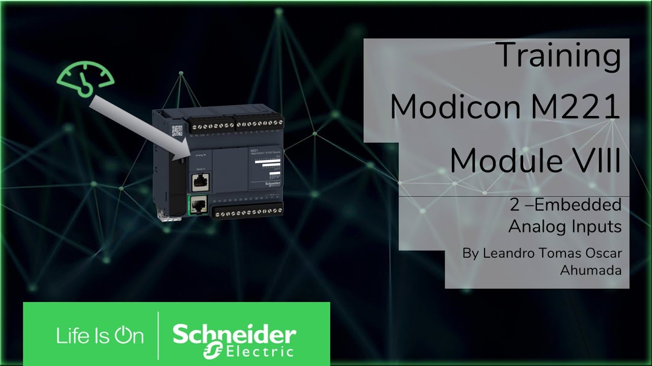 Training - M221 - M8.2 Configuration Embedded Analog Inputs - YouTube