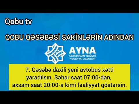 Qobu qəsəbəsi / Ayna ( 567 və 140 A nömrəli avtobus)