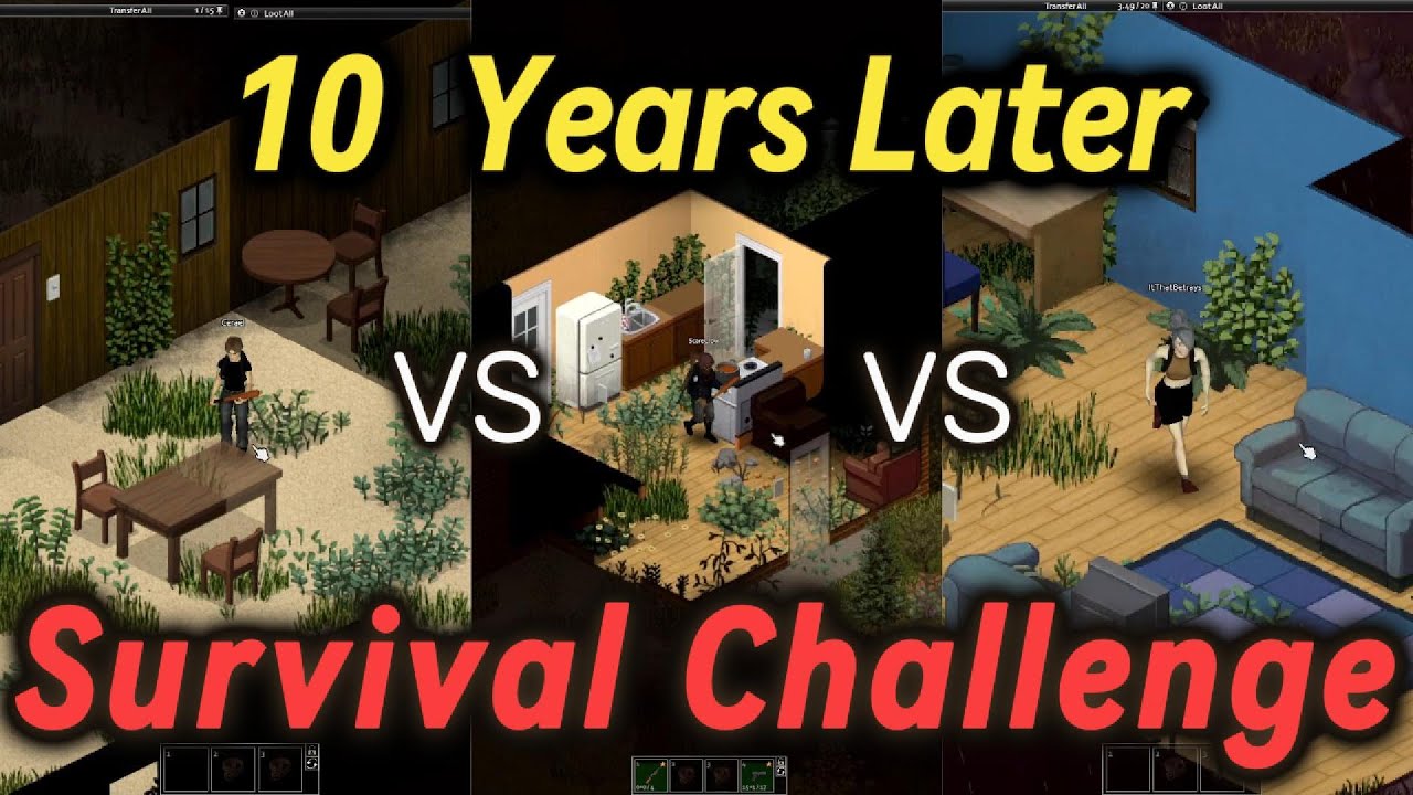 Who Can Survive Longest 10 Years After Doomsday? Project Zomboid - YouTube