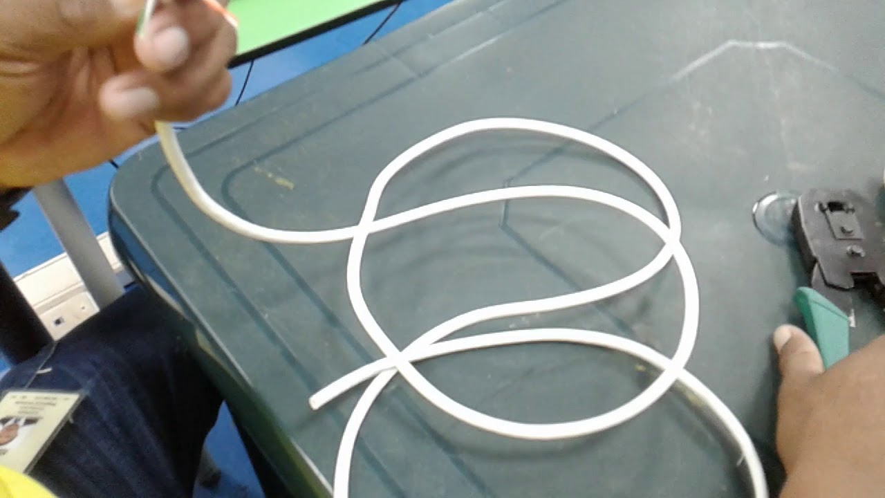 Pochado de cable UTP - YouTube