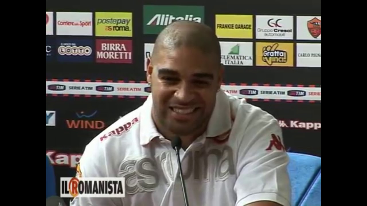 Adriano presentazione ufficiale As Roma - YouTube