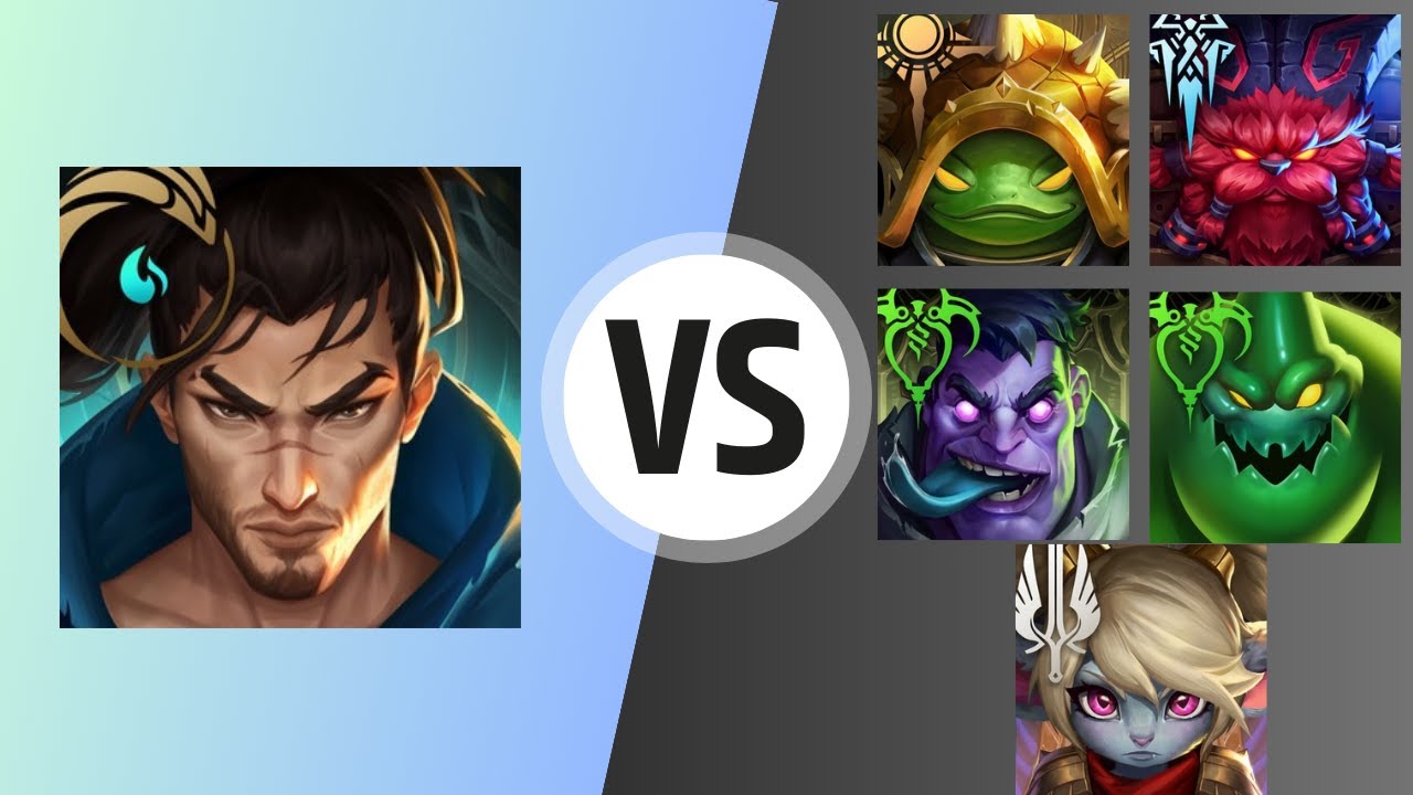 YASUO VS 5 TANQUES // LEAGUE OF LEGENDS #lol #yasuo #youtube - YouTube