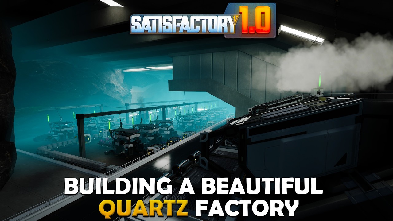 FINALLY building a crystal oscillator factory in satisfactory 1.0 - YouTube