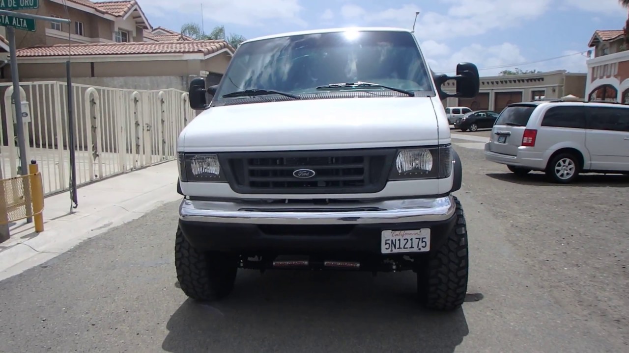 1997 FORD E350 CARGO WHITE 7.3 DIESEL VAN 4X4 - YouTube