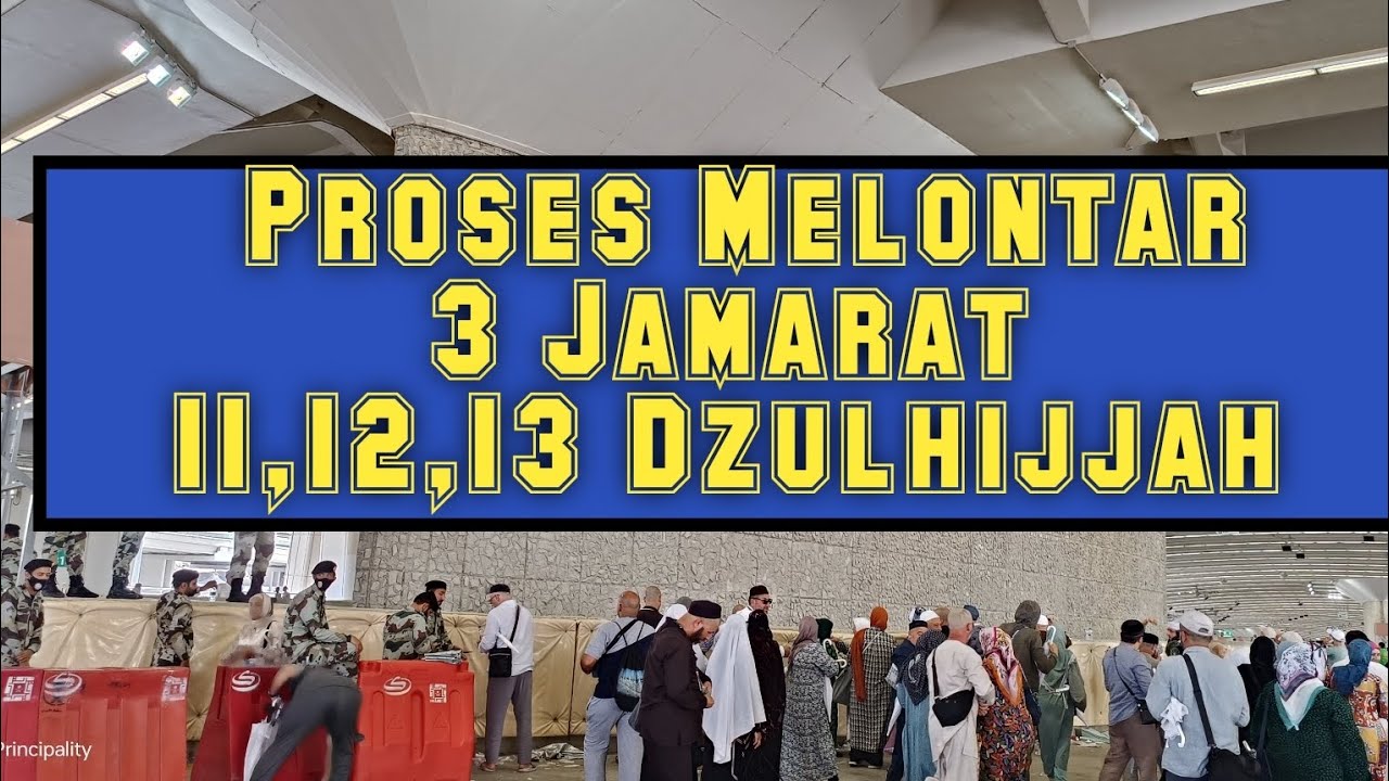 Proses Melontar 3 Jamarat #haji #hajj2023 - YouTube