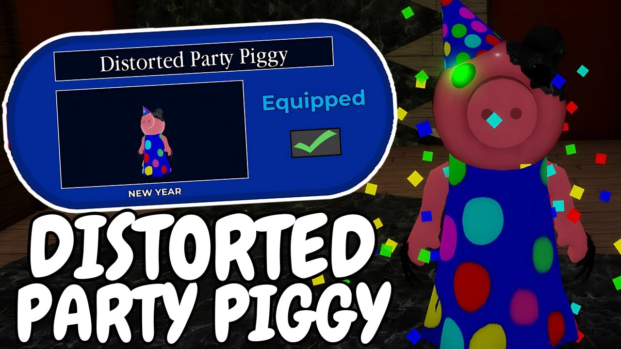 How To Get "DISTORTED PARTY PIGGY" SKIN In Piggy: Distortion! - YouTube