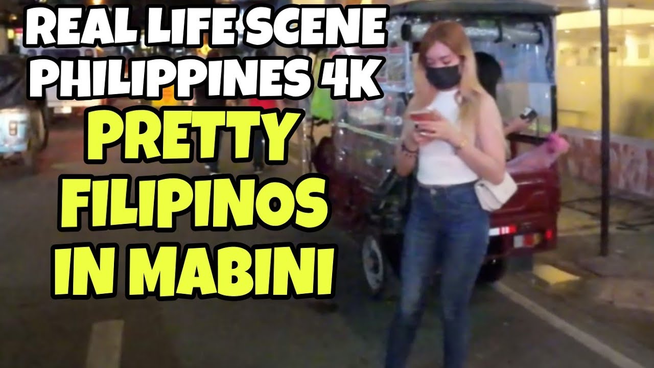 PRETTY FILIPINOS IN MABINI TO PEDRO GIL STREET ERMITA MANILA WALKING ...