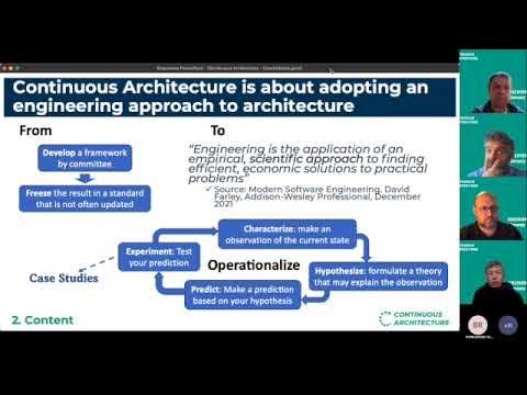 Continuous Architecture webinar, January 11th 2023 - YouTube