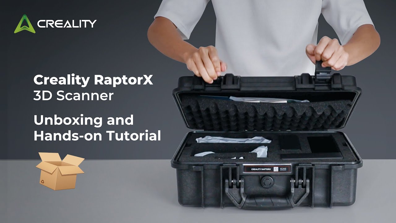 Creality Raptor X: Unboxing and Hands-On Tutorial#creality #raptorx #3dscanner #unboxing - YouTube