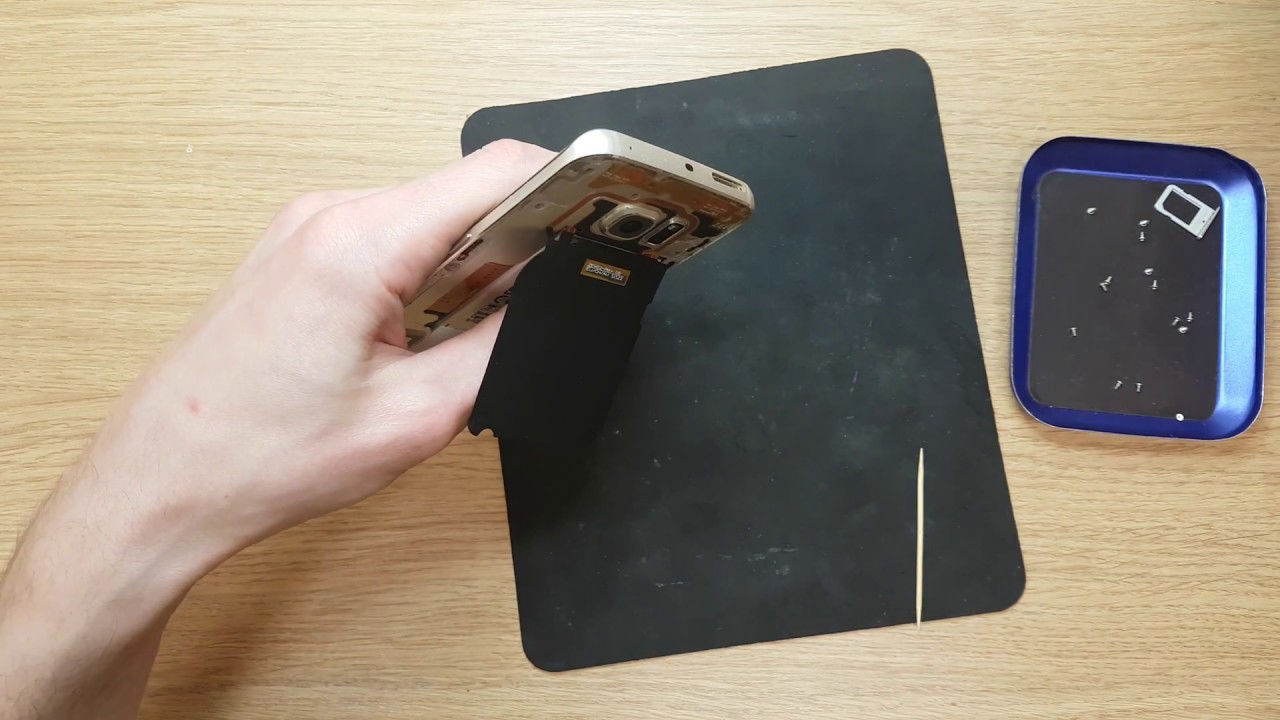 Samsung sm-g925f galaxy s6 edge disassemble without heating easy and ...
