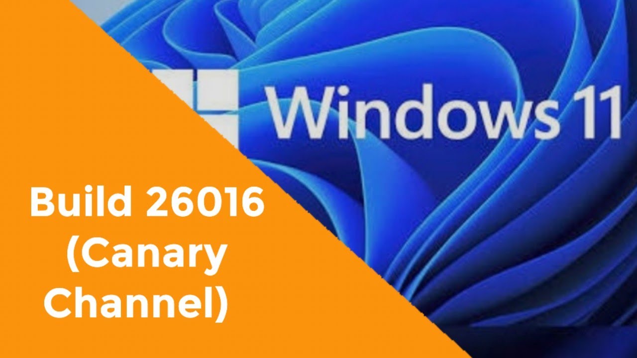 Windows 11 Insider Preview Build 26016 (Canary Channel)Windows ...