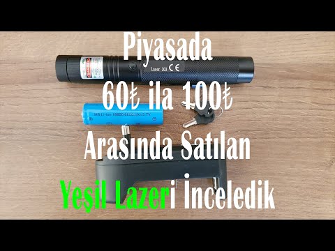 Piyasada 60₺ ile 100 TL arası satılan yeşil lazer detaylı inceleme. Bu para verilir mi? #EvdeKal