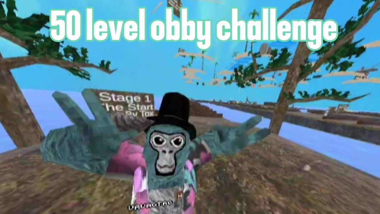 gorilla tag Obstacle course challenge - YouTube