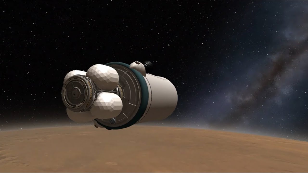 Kerbal Space Program RSS-RO Ares 3 - Milenia colony 2-7 modules landing ...