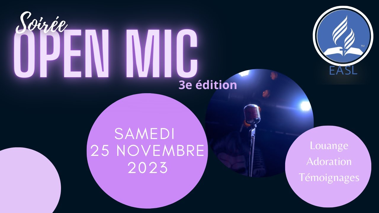 Soirée Open Mic _ 3e édition (25/11/2023) - YouTube