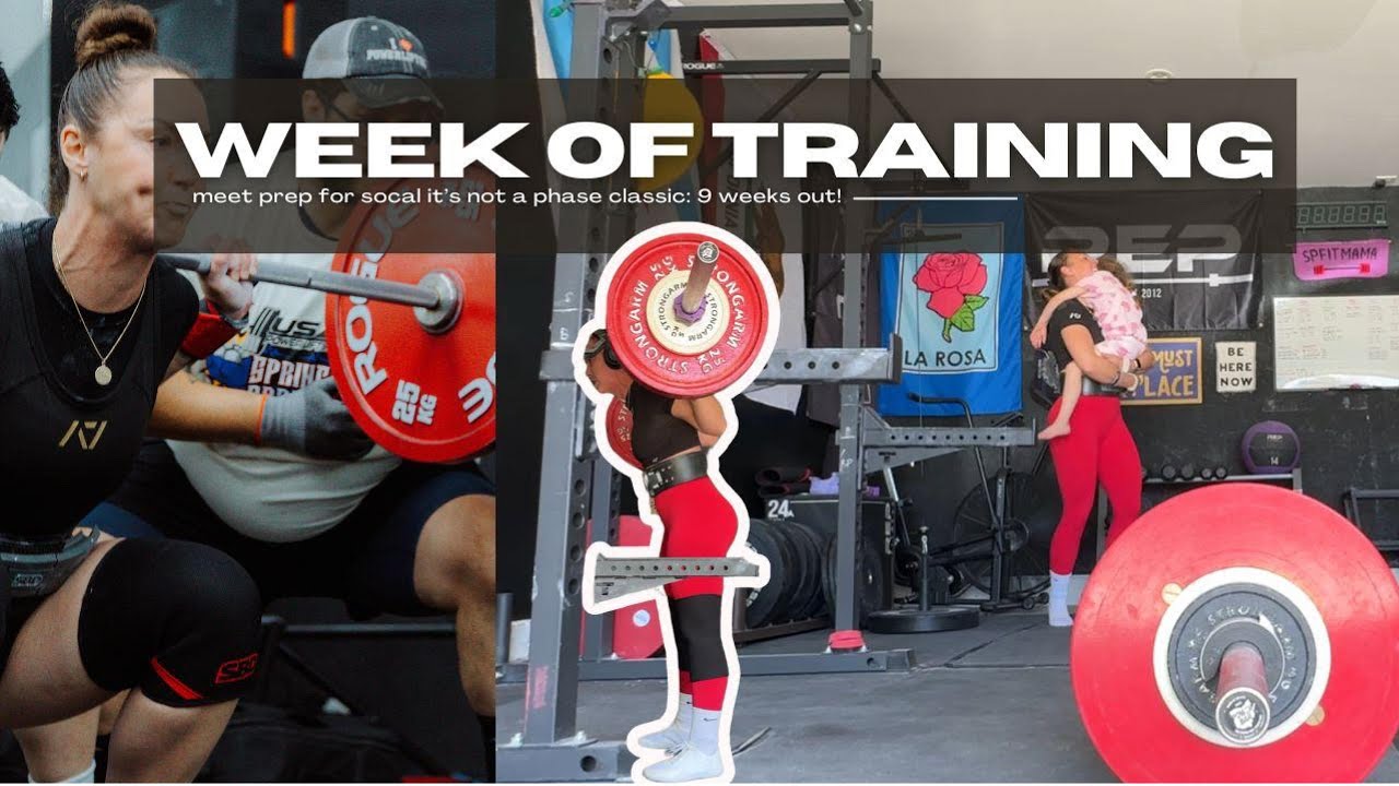 WEEK OF TRAINING | FULL MEET PREP TRAINING: 9 weeks out from my third ...