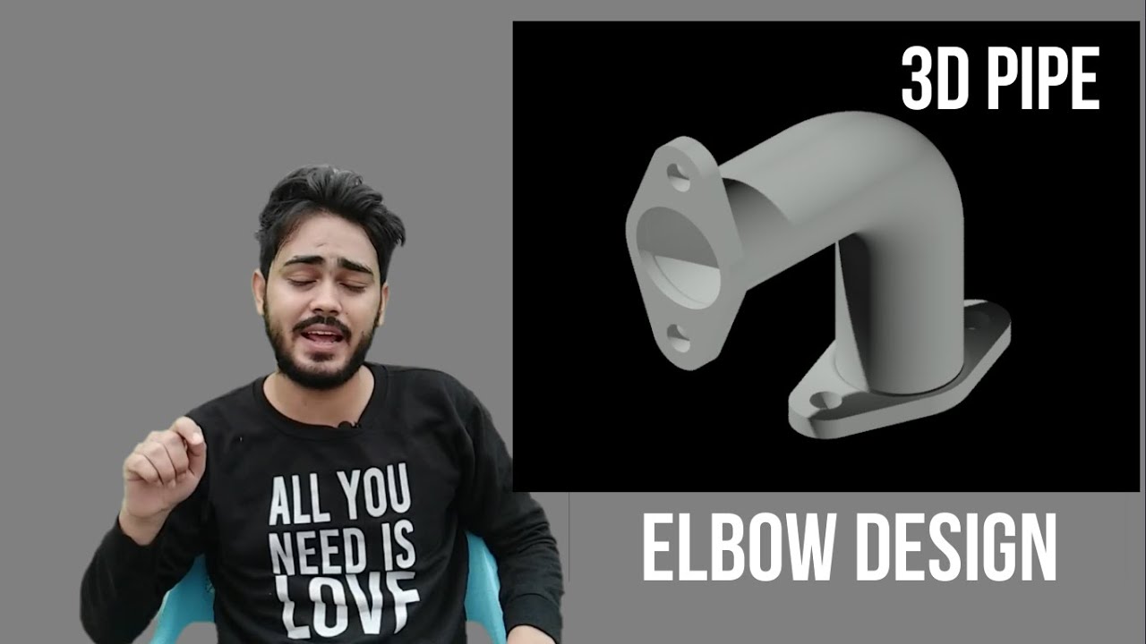3D Pipe In AutoCAD | Elbow Design AutoCAD | 3D | - YouTube