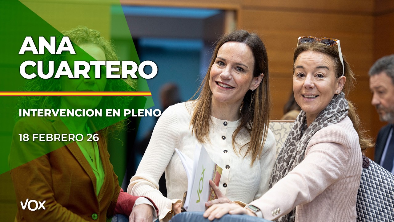 19.02 I ANA CUARTERO. Intervención en el Pleno de la Asamblea de Madrid ...