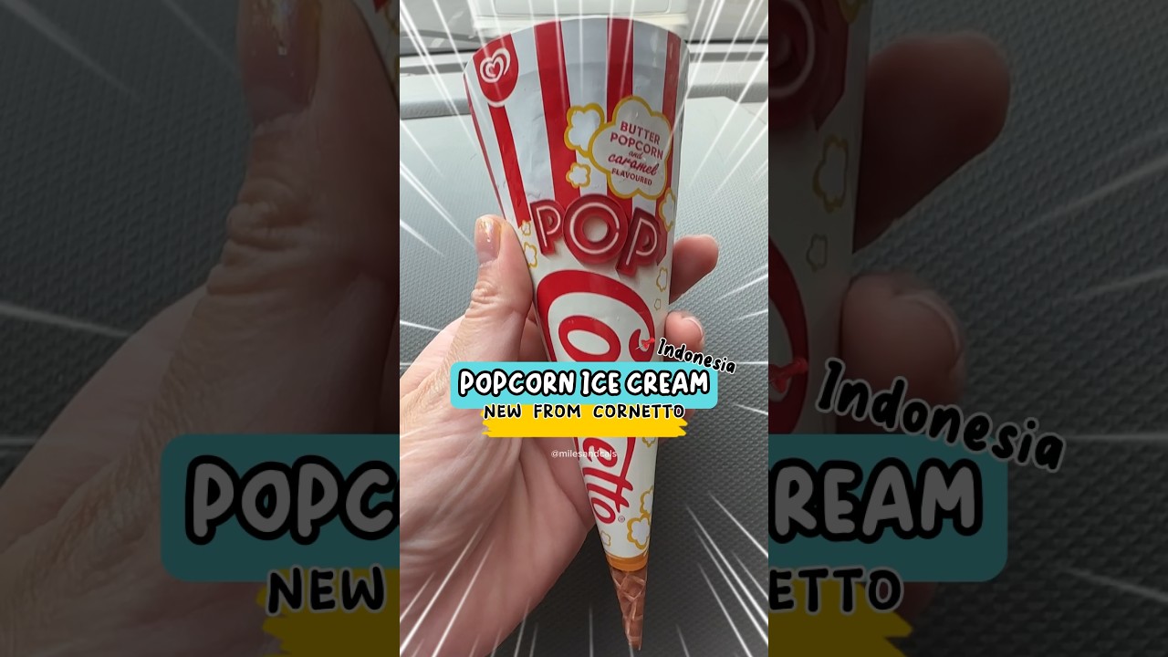 NEW: POPCORN Cornetto Ice Cream! #food #icecream #shorts - YouTube