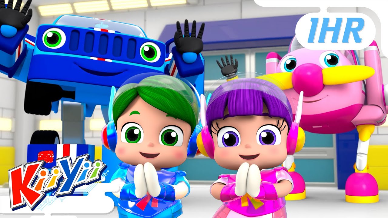 If You're Happy And You Know 1HR | Best of KiiYii Songs | ABC and 123 ...