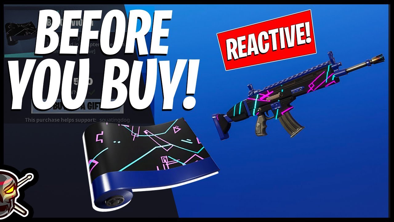New BLACK VIOLET Reactive Wrap Gameplay! Before You Buy (Fortnite ...