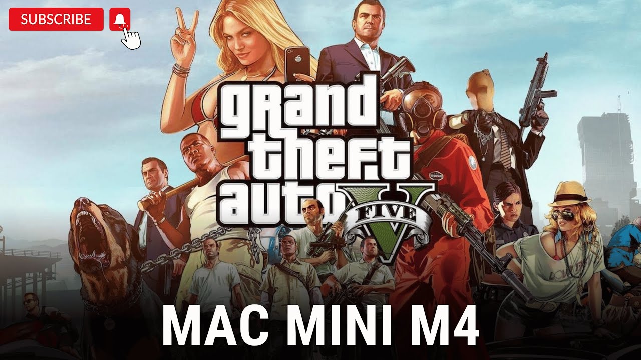 Grand Theft Auto V - Mac Mini M4 | Crossover GPTK | FPS Overlay - YouTube