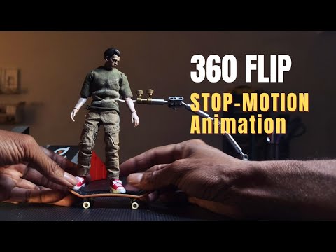 360 Flip - Skateboarding Animation (Stop-Motion) - YouTube
