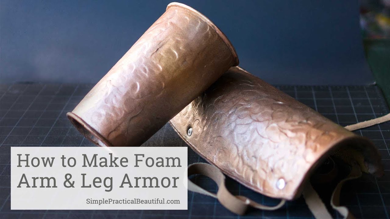 How to Make Foam Armor that Looks Like Hammered Metal - YouTube