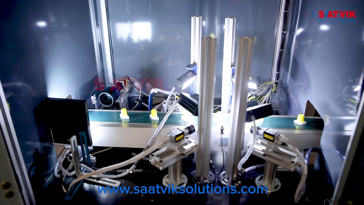 Automated Visual Inspection Machine for Spout and Cap Assembly - YouTube