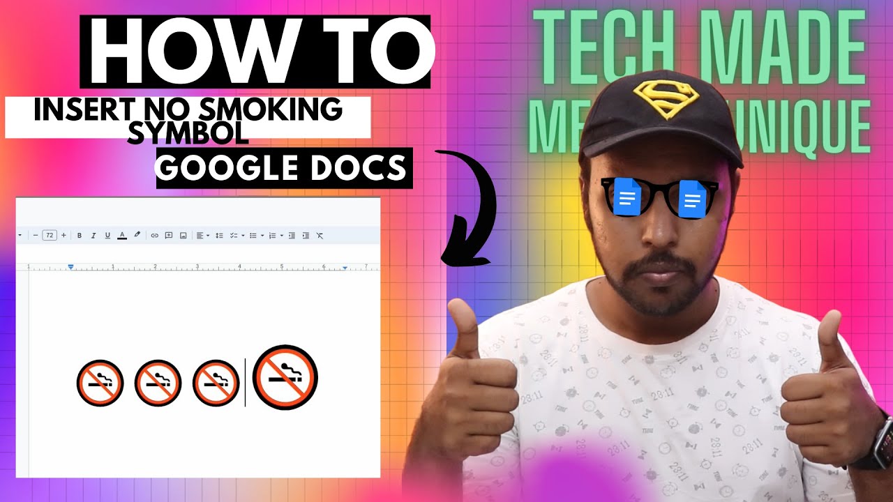 How to insert no smoking symbol In Google Docs - YouTube