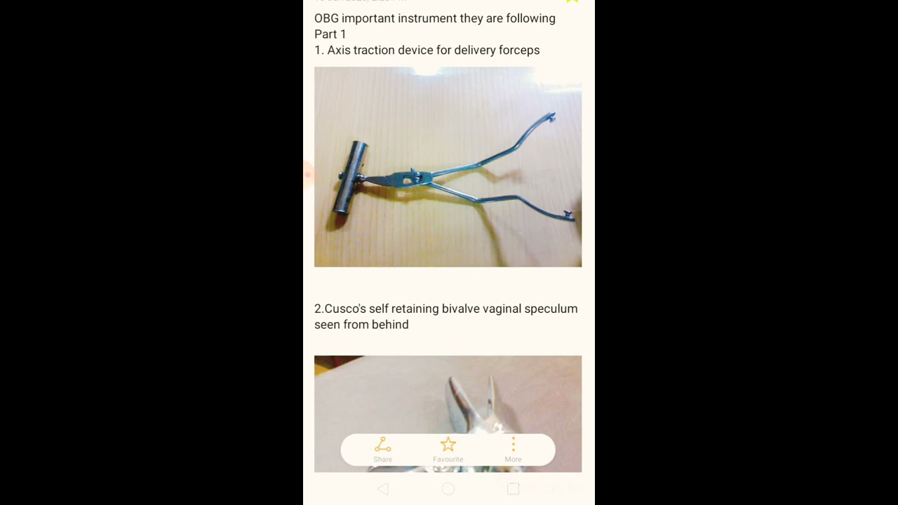 OBG IMPORTANT INSTRUMENT PART 1ST - YouTube