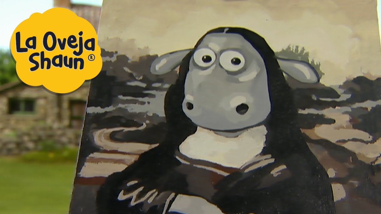 La Oveja Shaun 🐑 Mona Lisa pero oveja 🐑 Dibujos animados para niños ...
