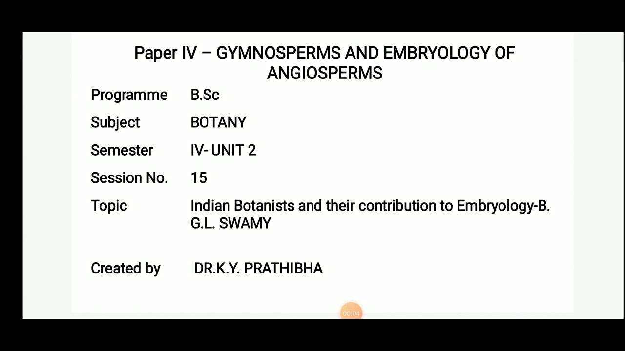 lms EMBRYOLOGISTS BGL SWAMY - YouTube