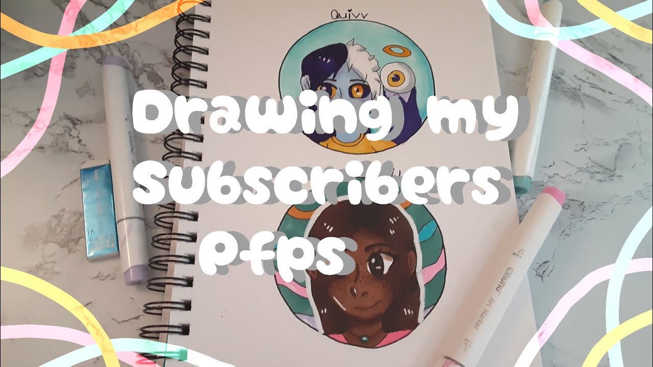 Drawing My Subscribers Pfps In My Style♡} (Part 1) - YouTube