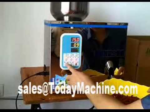 50g table top granule powder tea filler, small filling scale machine ...