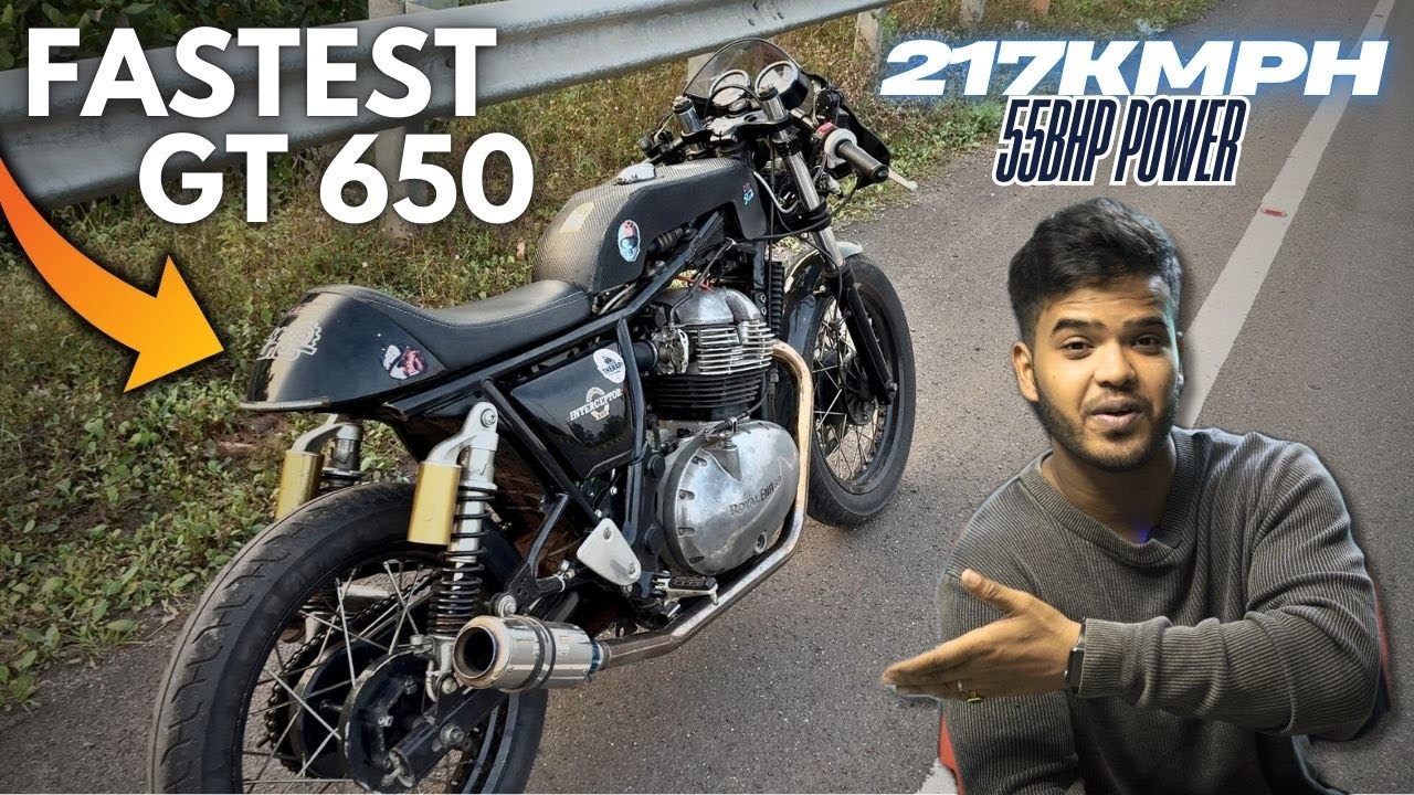 THIS CONTINENTAL GT 650 : 217 KMPH WITH 55 BHP POWER! 😱 Fastest GT 650 ...