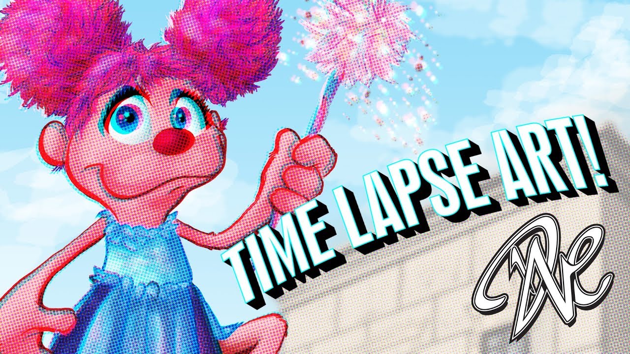 Time Lapse Digital Art Abby Cadabby - YouTube