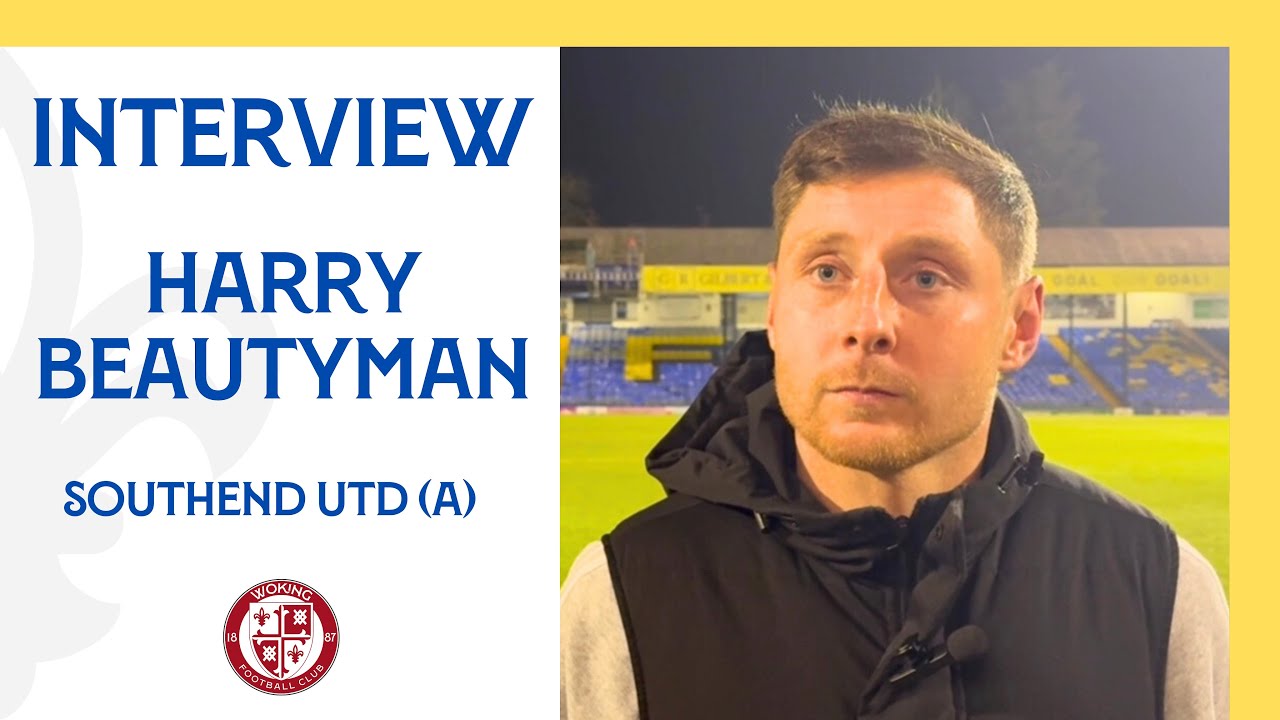 Southend Utd 2-2 Woking | Harry Beautyman Interview - YouTube