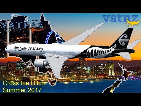 PMDG 777-300ER on Vatsim / VATNZ Cross the Ditch - YouTube